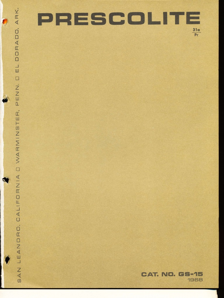 Prescolite Overview Catalog GS-15 1968 | PDF | Lighting ...