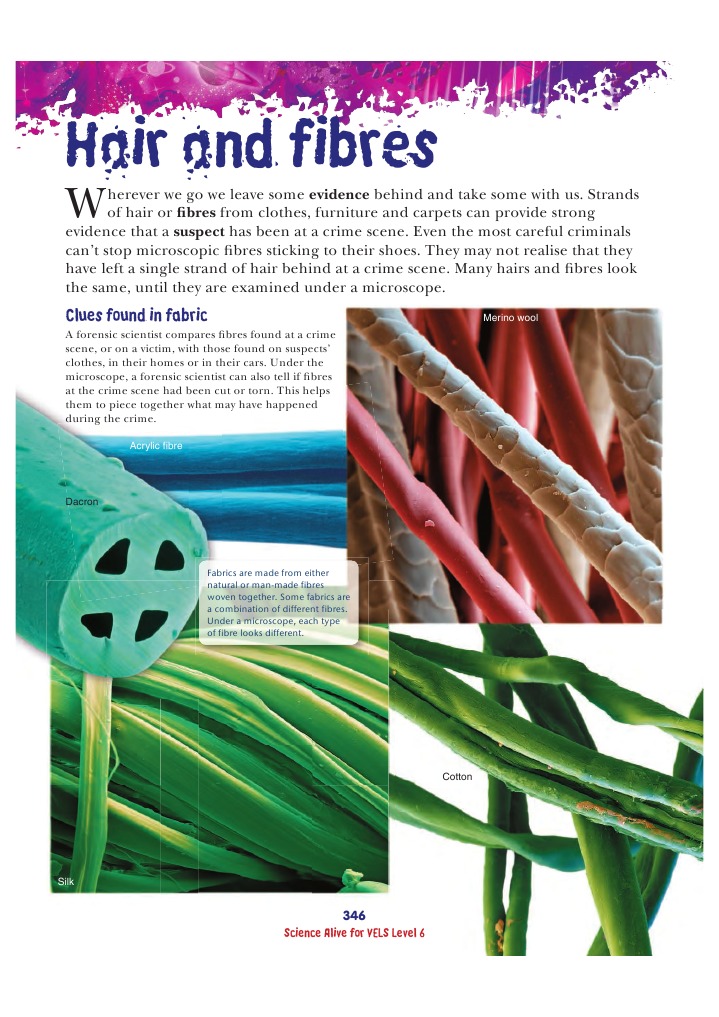Hairs And Fibres Pdf Textiles Hair