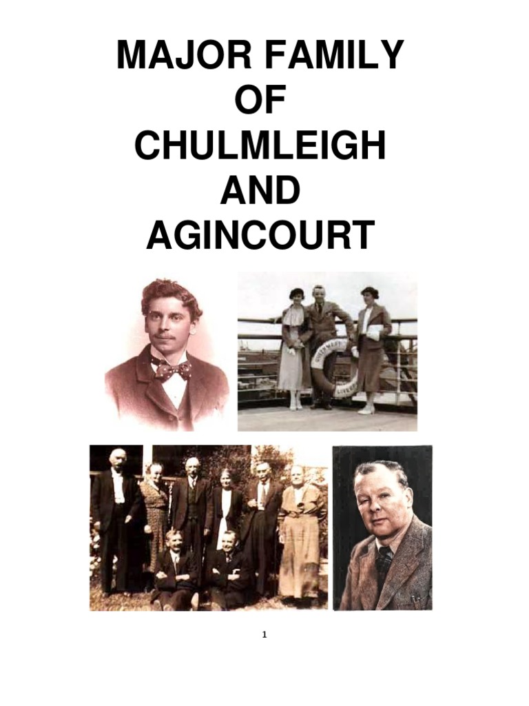 Major Family of Chulmleigh, Devon, and Agincourt, Ontario | PDF | Devon