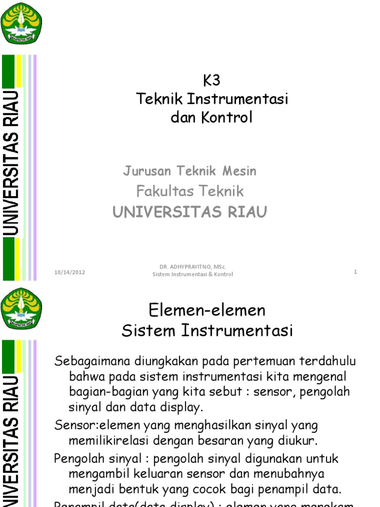 Teknik Instrumen K3 | PDF