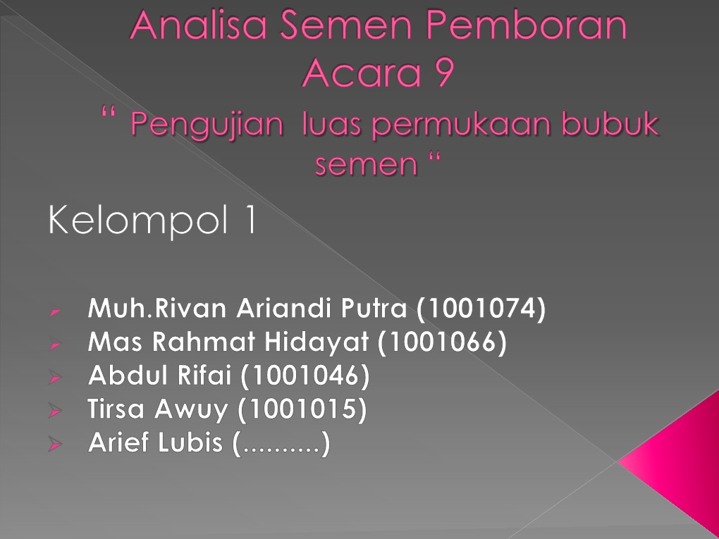 Analisa Semen Pemboran | PDF