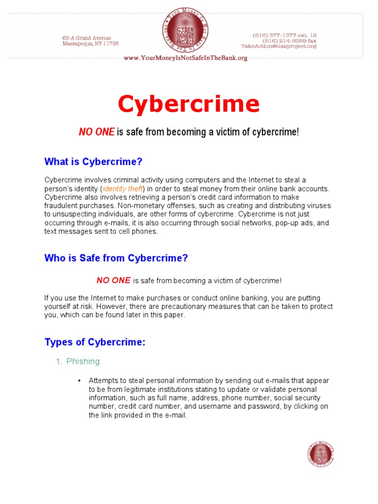 What Is Cybercrime | PDF | Phishing | Cybercrime