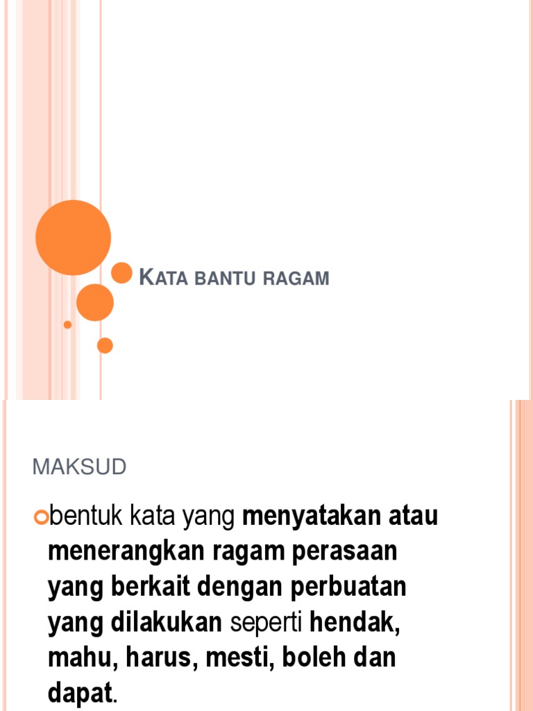 Kata Bantu Ragam | PDF