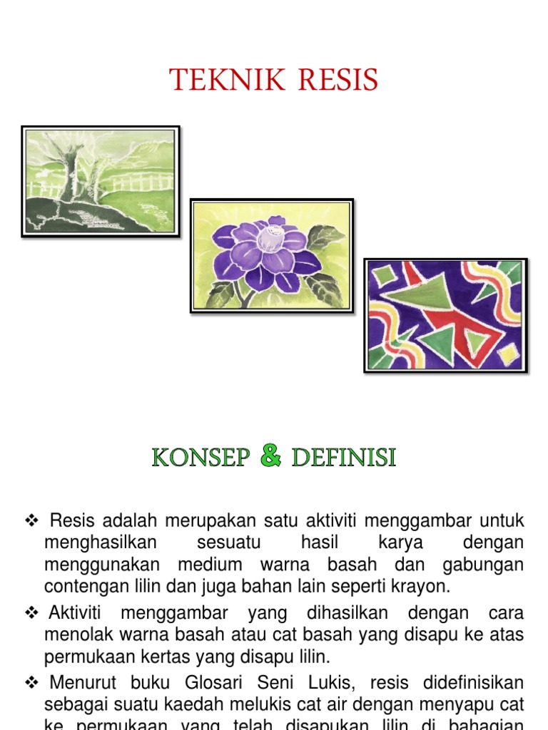 Teknik Resis dalam Seni Lukis | PDF