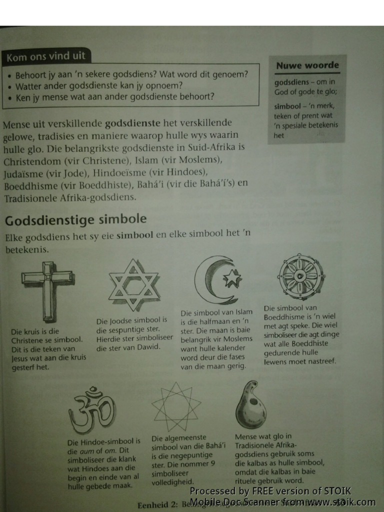 Belangrikste Godsdienste in SA | PDF