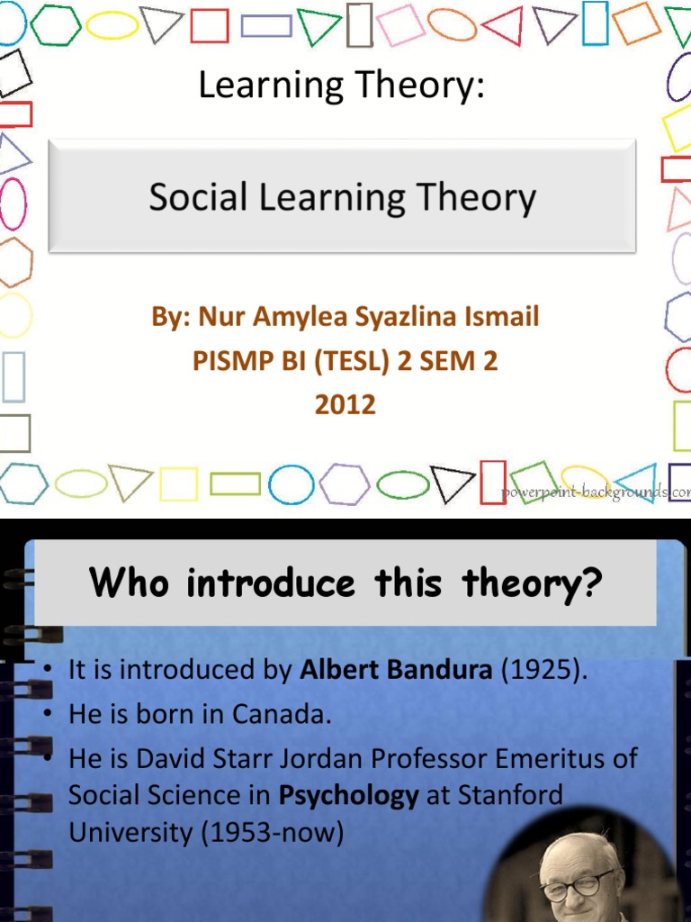 Social Learning Theory | PDF | Imitation | Behaviorism