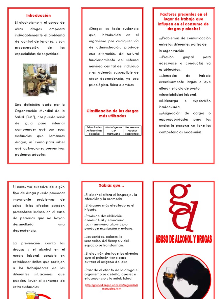 Triptico Consumo de Alcohol