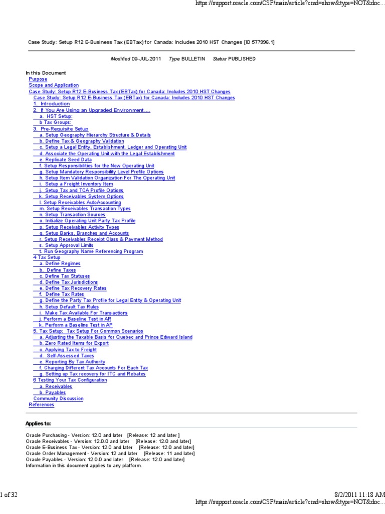Case Study Canada Ebtax | PDF | Value Added Tax | Taxes