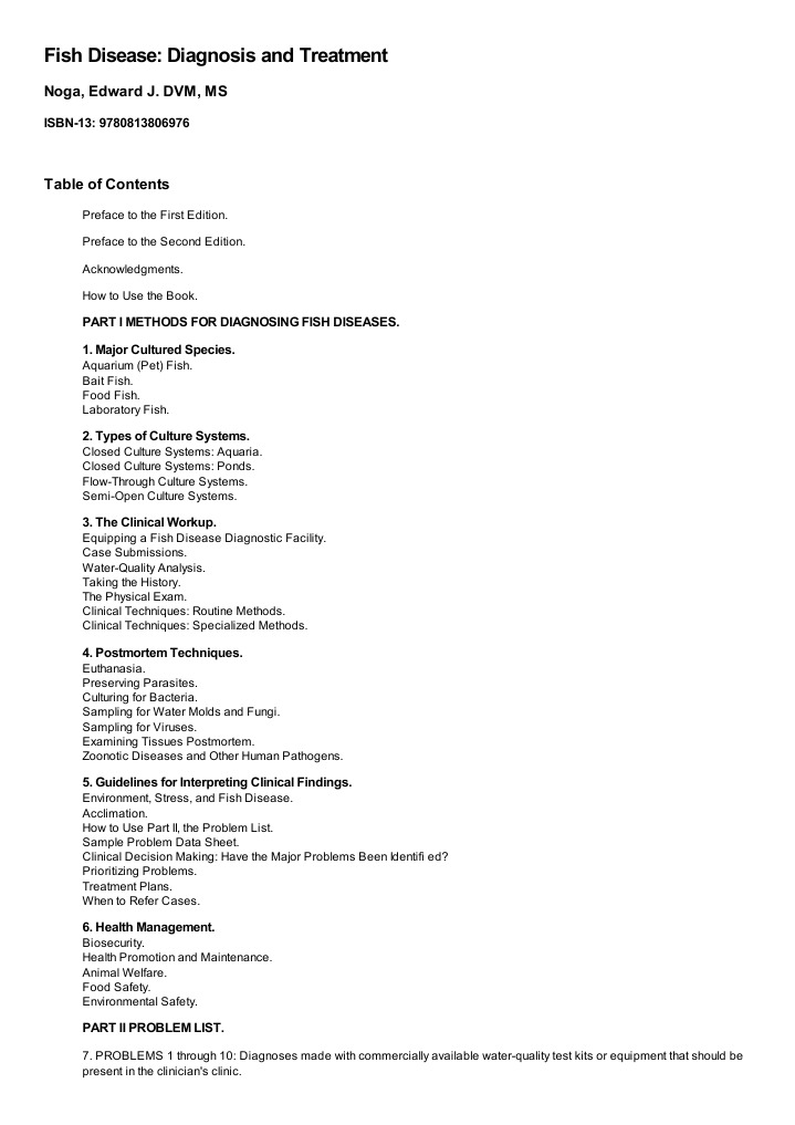 Fish Disease | PDF | Infection | Medical Diagnosis