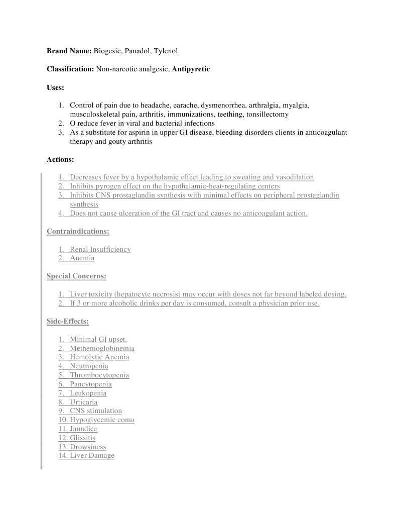Tamol Tablet Uses and Precautions | PDF