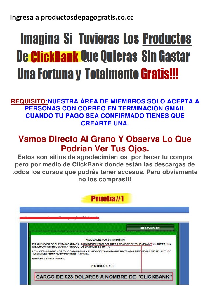 Productos Clickbank Gratis | PDF | Euro | Internet