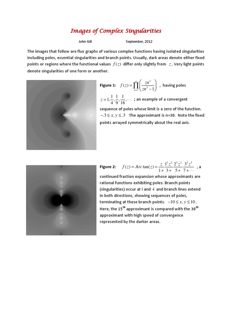 Images Of Complex Singularities Pdf Sequence Analysis