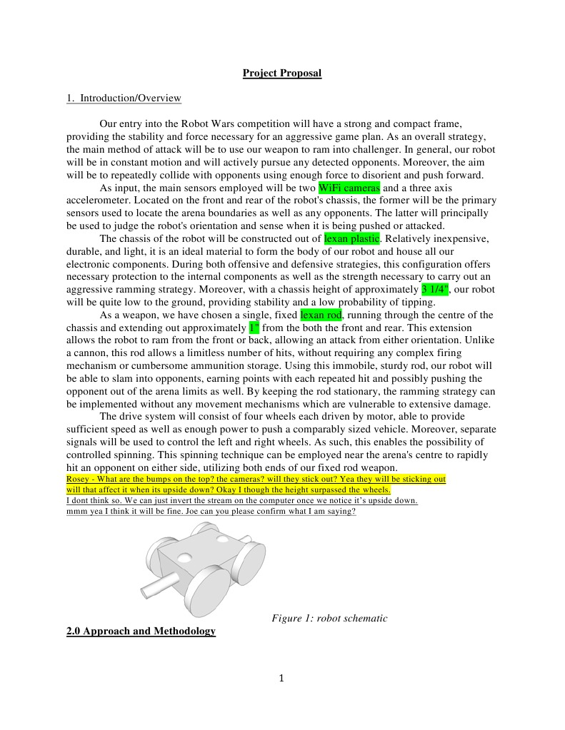 Project Proposal | Download Free PDF | Robot | Robotics