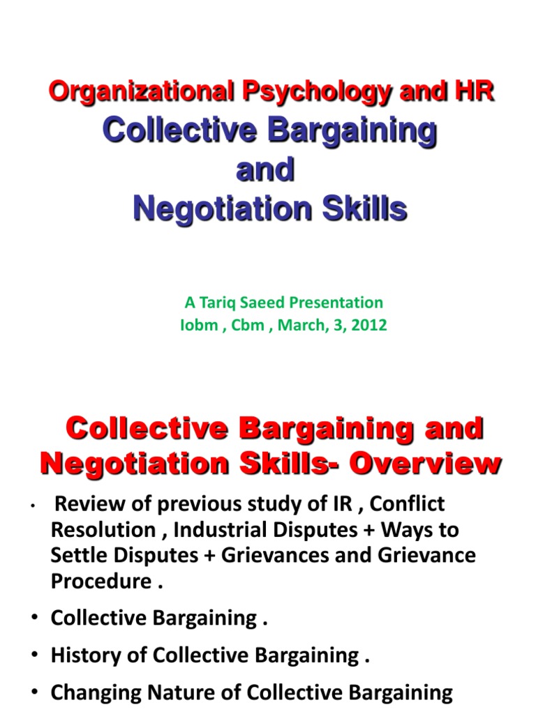 Nego Skills - March 23,2012 | PDF | Bargaining | Negotiation