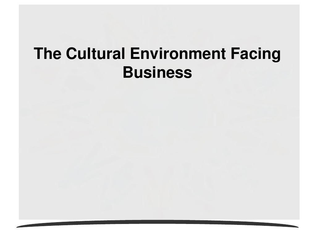 Understanding Cultural Environments in Business | PDF | Attitude ...