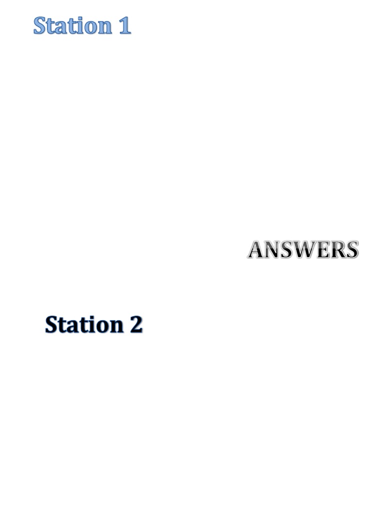 Station Instructions TEMPLATE | PDF