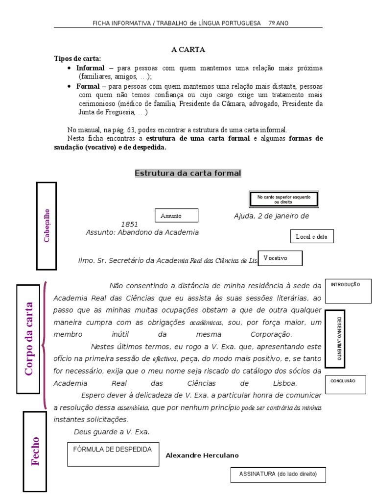 Modelo De Carta Formal Modelo De Carta Formal As Cartas Formais Seguem