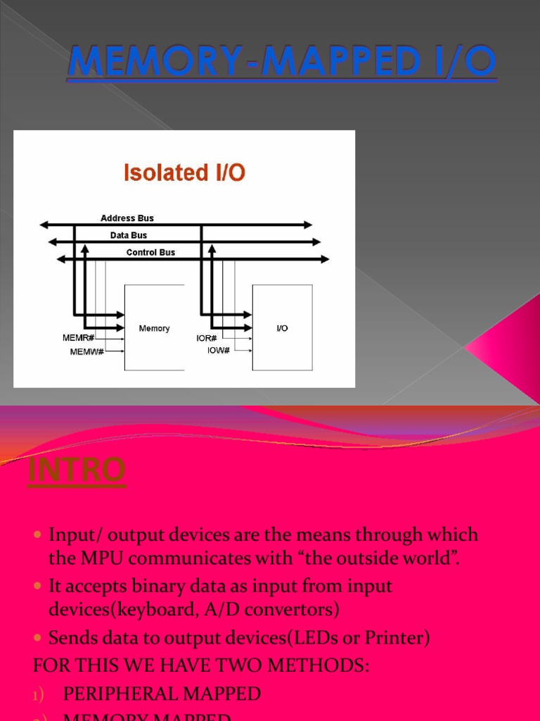 Memory Mapped I | PDF | Input/Output | Manufactured Goods