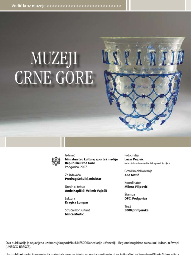 Muzeji Crne Gore | PDF