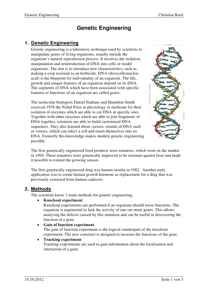 Genetic Engineering | PDF | Genetic Engineering | Cloning