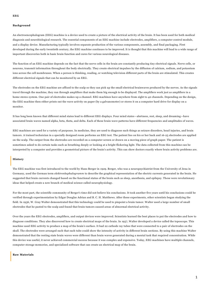 EEG Backgnd History | PDF | Electroencephalography | Brain