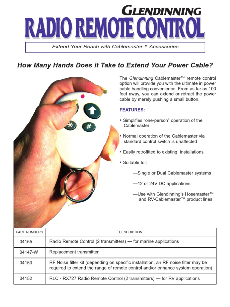 Cablemaster CM - Remote Control Brochure | PDF | Remote Control | Switch