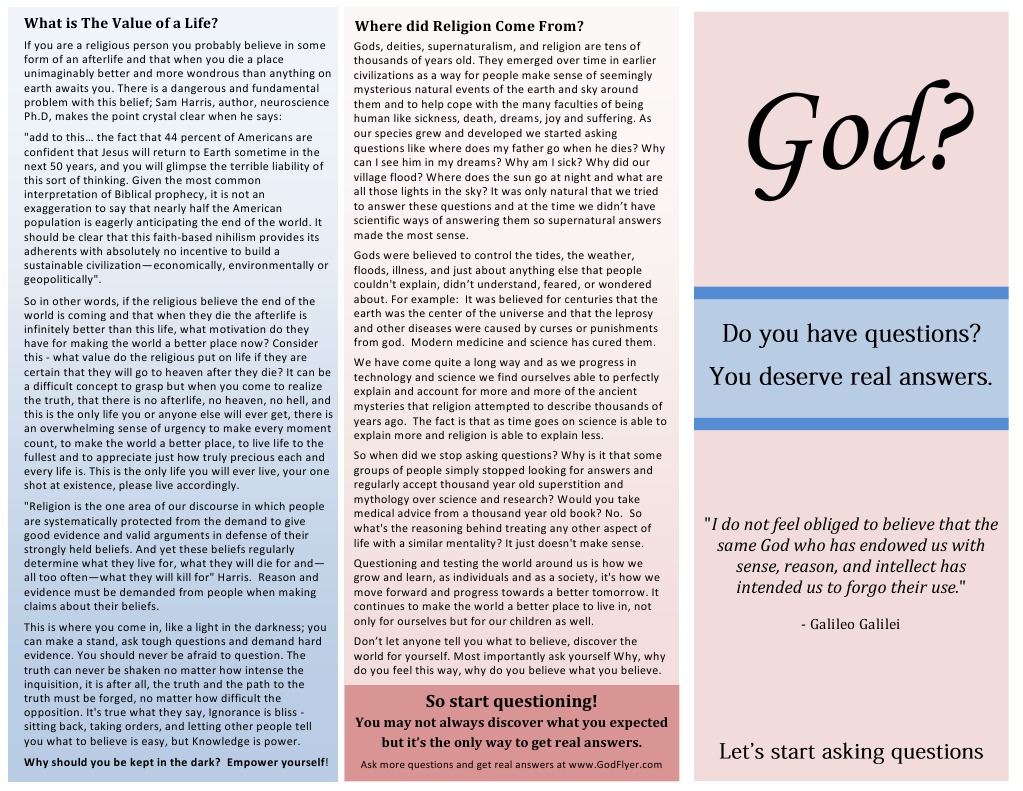The God Flyer | PDF | God | Salvation