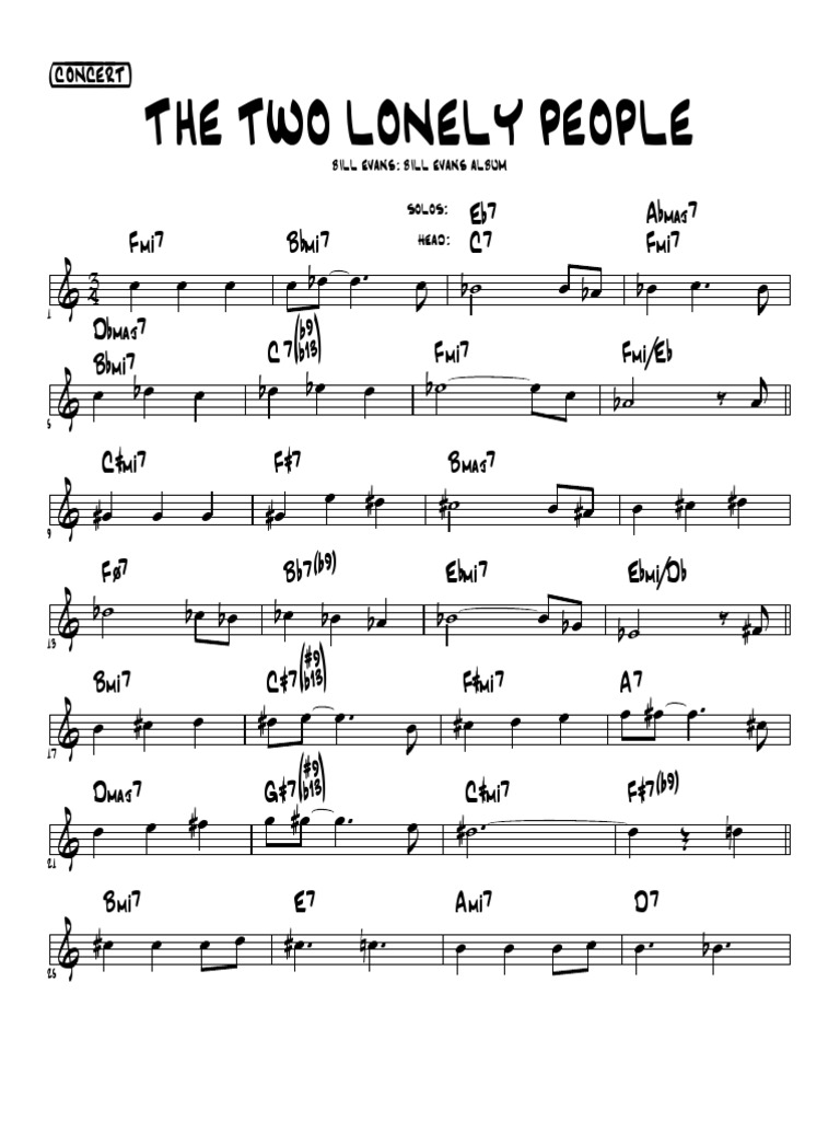 Two Lonely People - Head | PDF