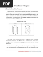 Pembagian Kelas Tetragonal | PDF