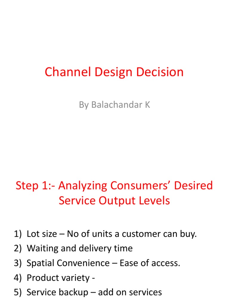 Channel Design Decisions | Download Free PDF | Microeconomics ...