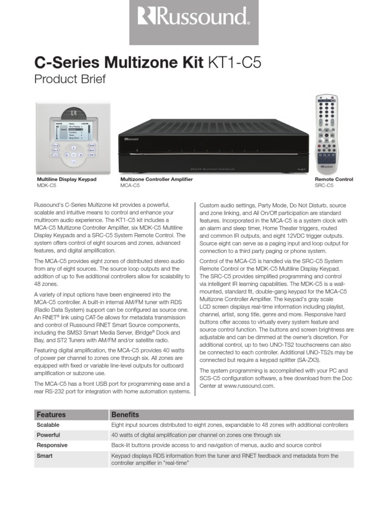 Russound Multiroom | PDF | Amplifier | Decibel