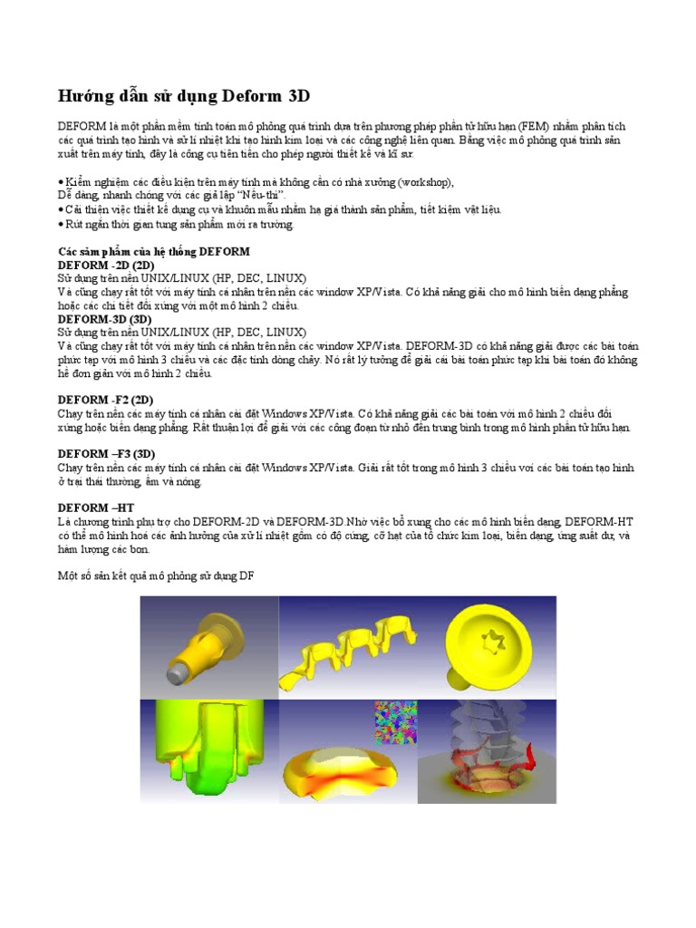 Deform 3D V6.1 | PDF