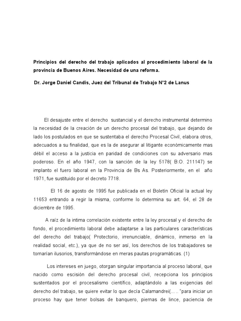 Ley 11653 Pcia Bs As | PDF | Ley procesal | Igualdad social