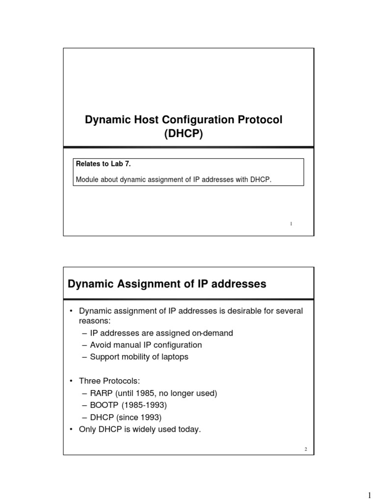 Understanding DHCP and OSI Layers | PDF | Osi Protocols | Networking ...
