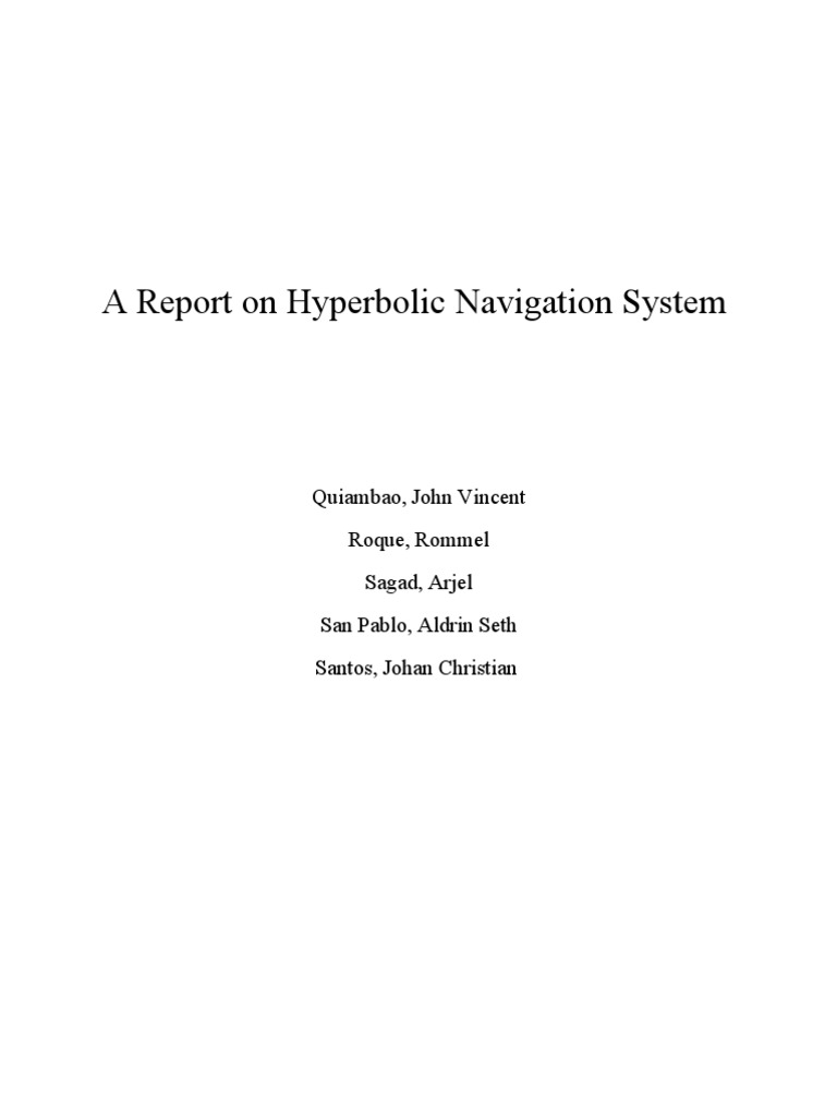 5C - Hyperbolic Navigation System | PDF | Navigation | Radio