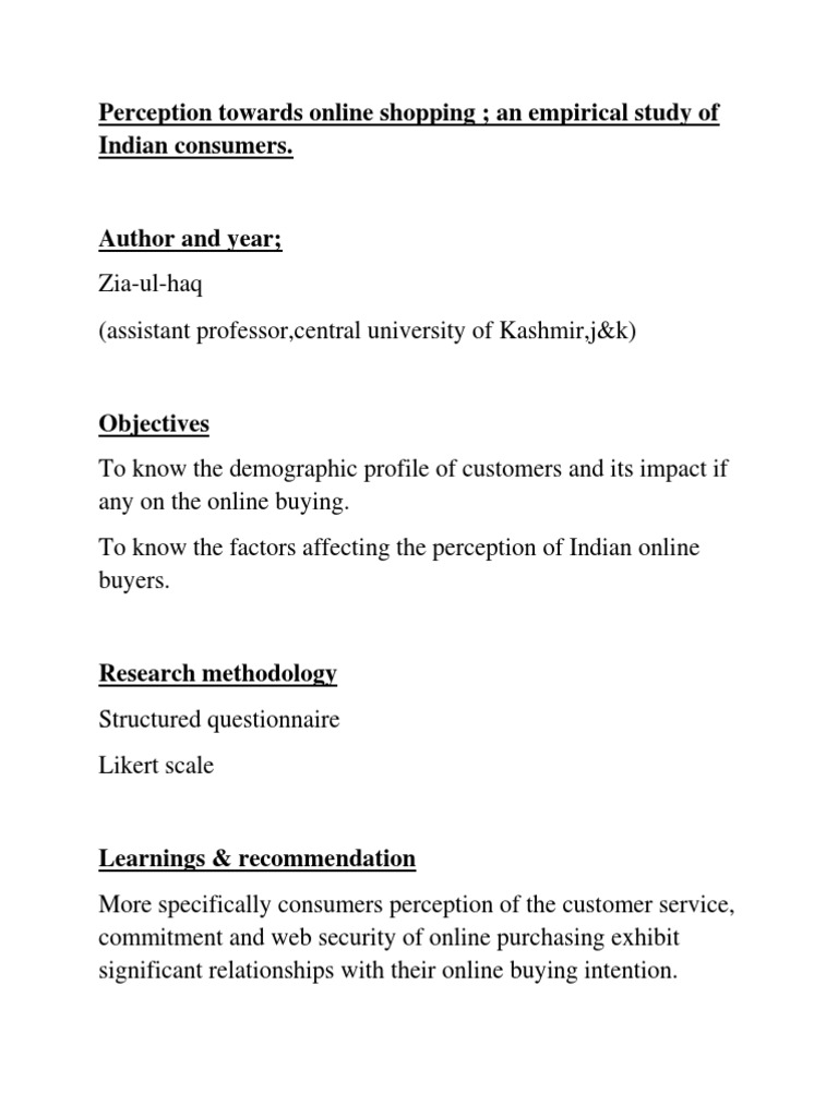 Indian Online Shopping Behavior Study | PDF | Online Shopping | Behavior