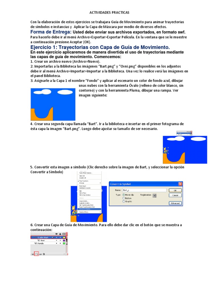 Actividades Practicas Flash | PDF | Point and Click | Animación