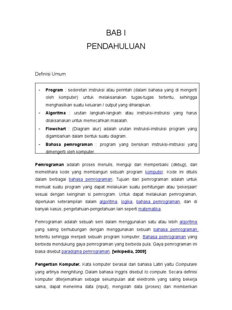 Bab1 Pendahuluan | PDF