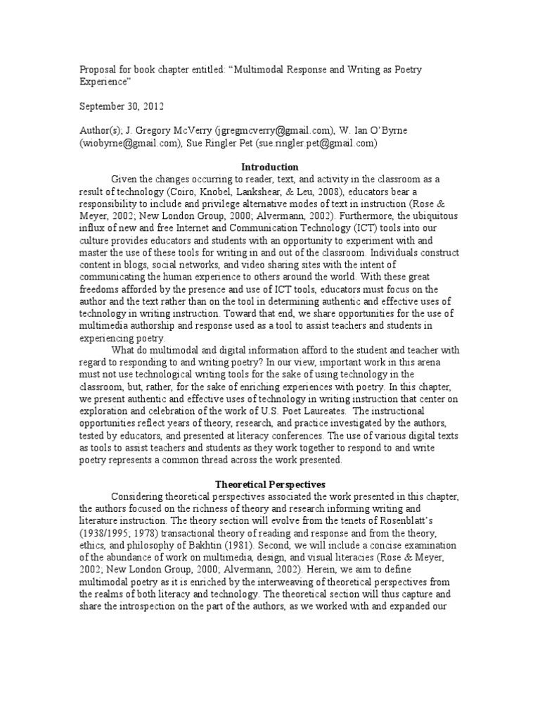 Multimodal Poetry in Digital Classrooms | PDF | Poetry | Semiotics