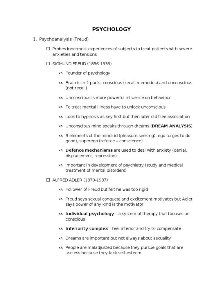 What Is Psychology? | PDF | Unconscious Mind | Id