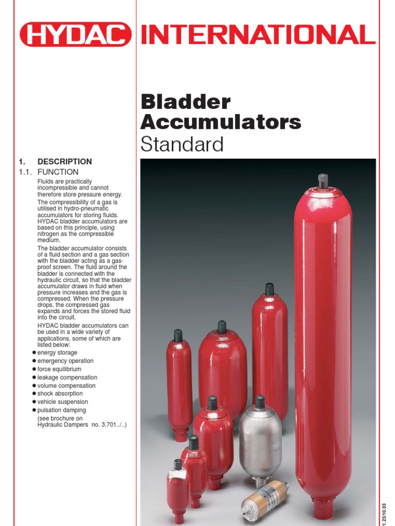 Hydac Acumulators PDF | PDF