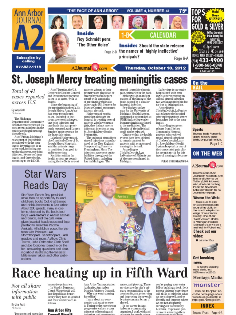 A2 Journal Front Page | PDF | Meningitis | Clinical Medicine