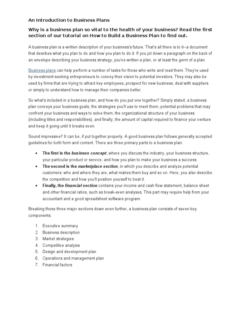 Essential Guide to Business Plans | PDF | Business Plan | Venture Capital