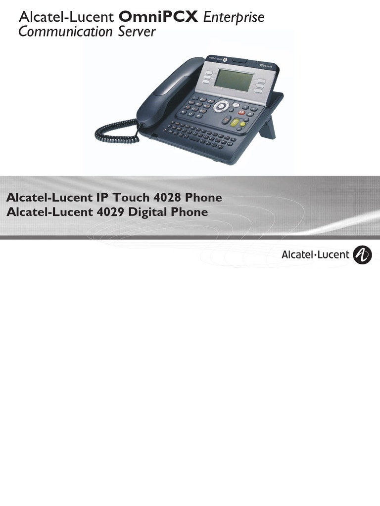 Alcatel-Lucent 4029 IP Touch 4028 Digital Phone OXOffice Manual ...