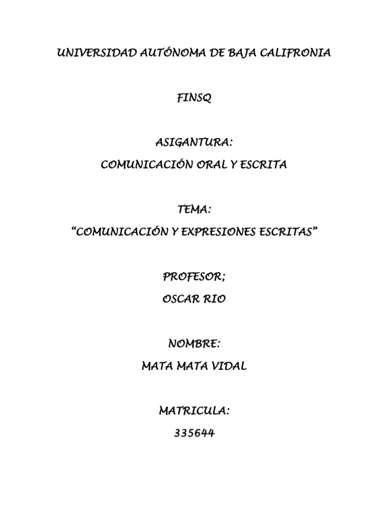 Comunicación Oral y Escrita: Claves y Técnicas | PDF | Escritura ...