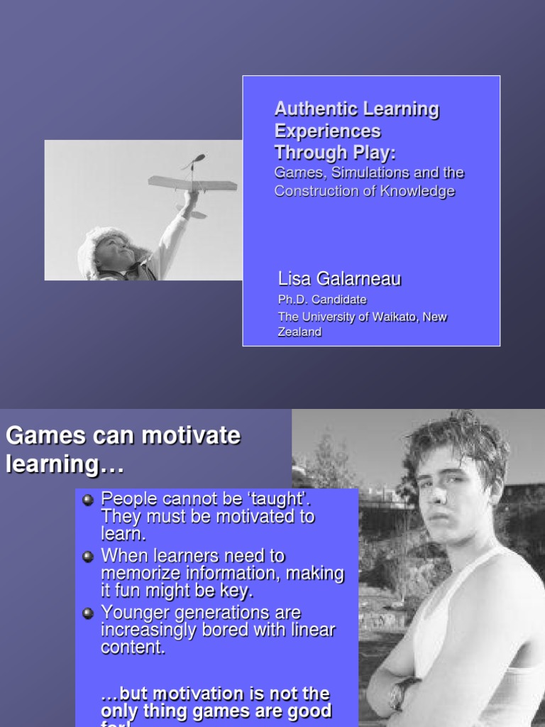 Authentic Learning Experiences Through Play Pdf Narrative Learning