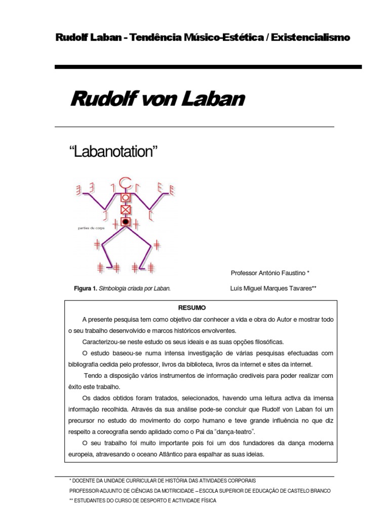 Rudolf von Laban: A vida e obra do pioneiro da notação da dança e ...