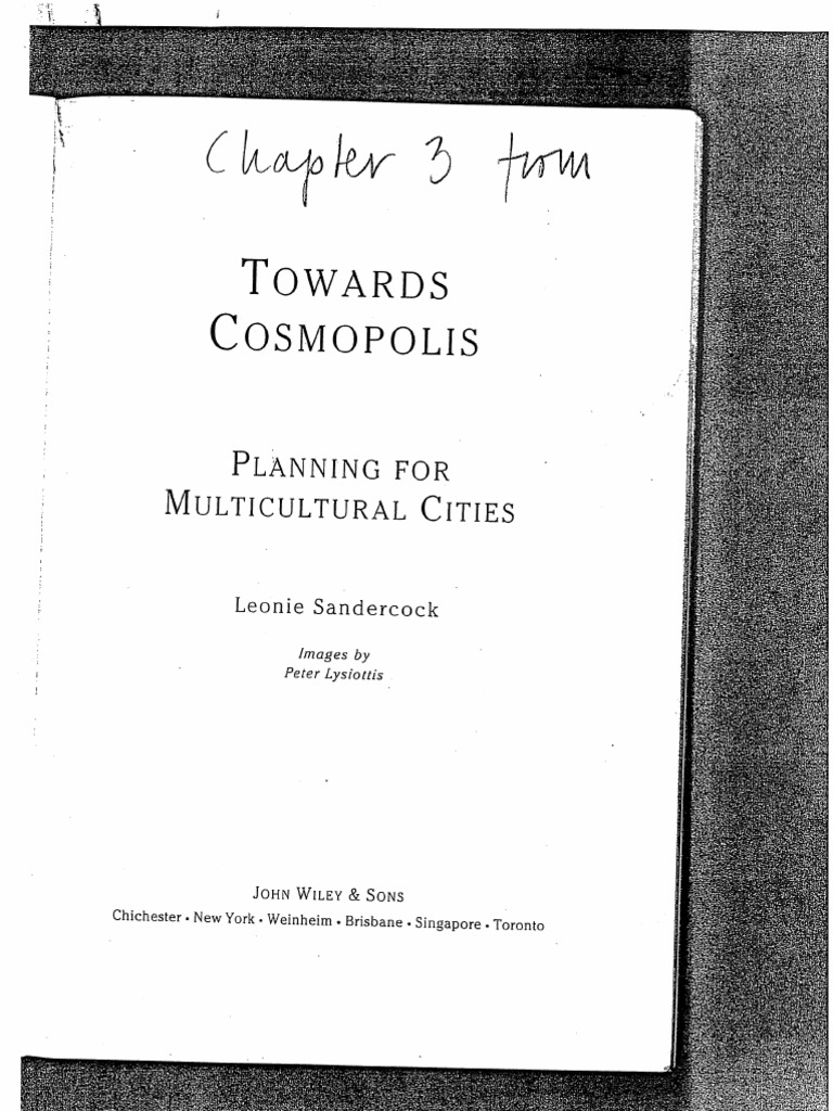 Leonie Sandercock, 1998, Exploring Planning's Knowledges, Towards ...