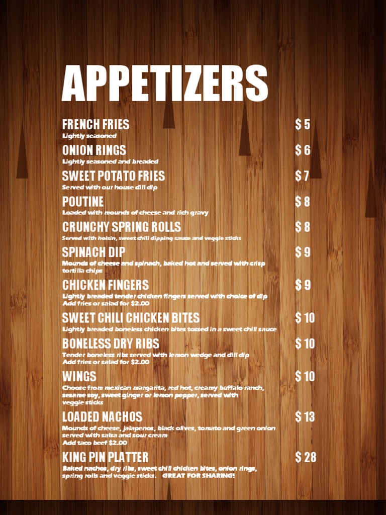 Eastview Bowl - The Gallery Grill and Tap Bar Menu | PDF | Sausage | Salad