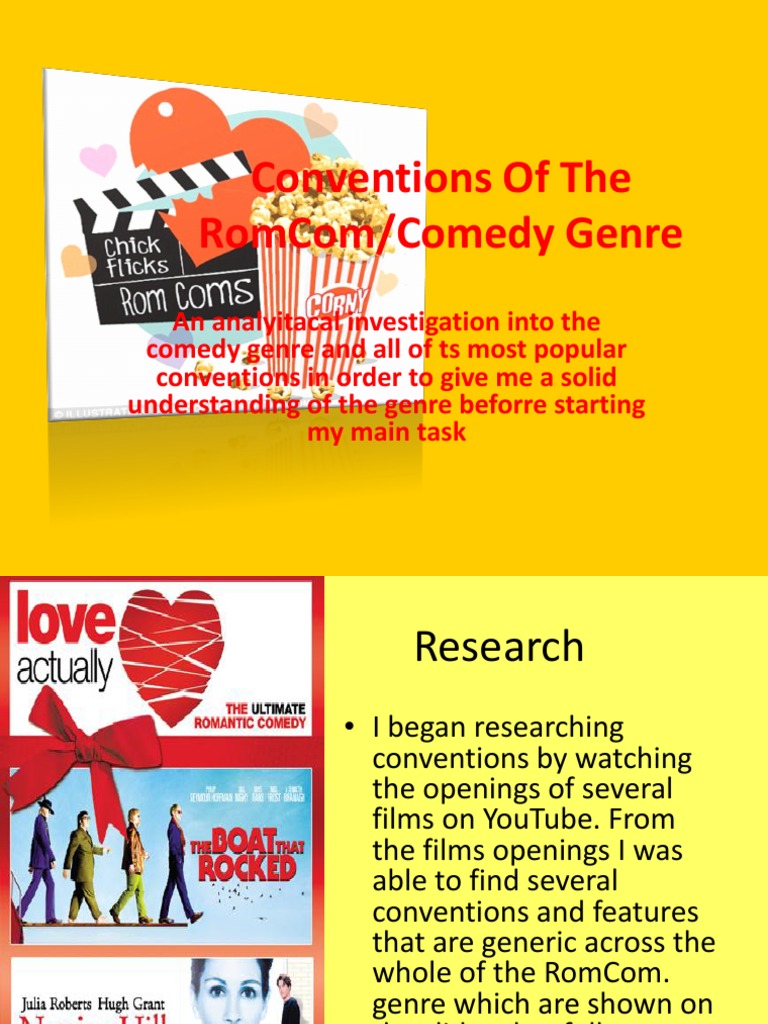Conventions of The RomCom | PDF | Romantic Comedy Film | Genre